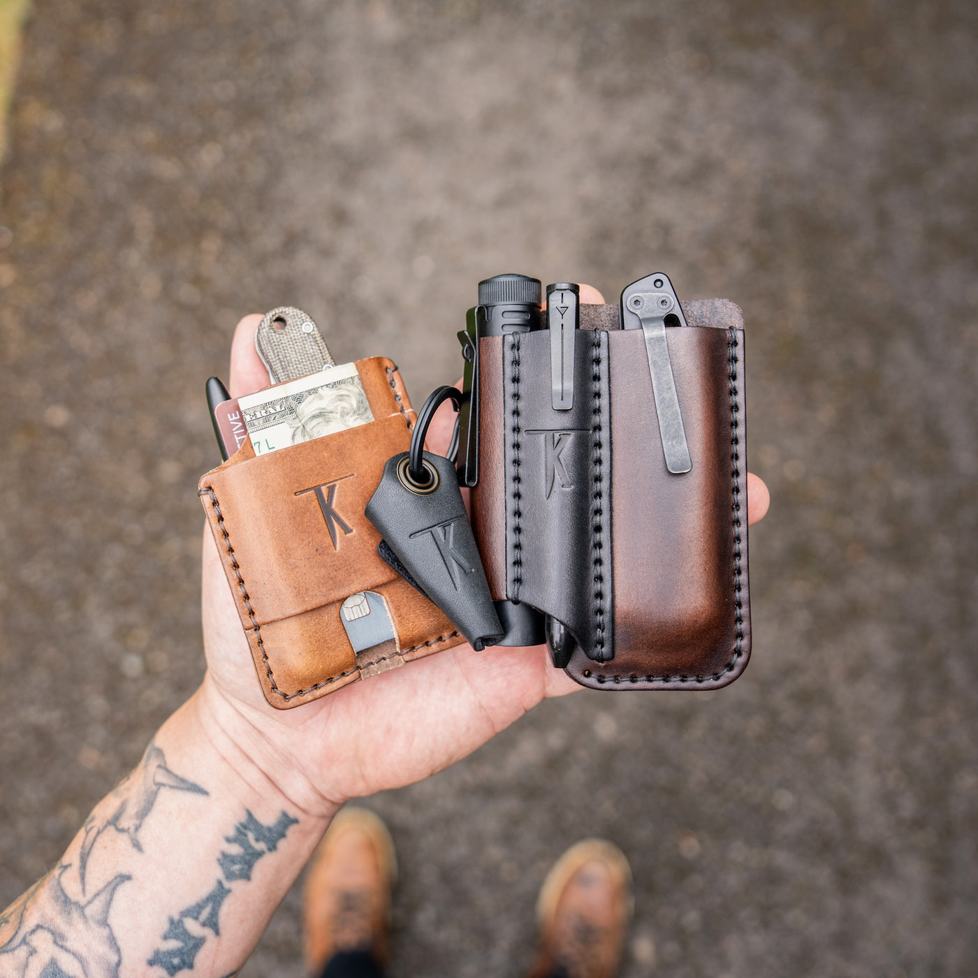 Handmade Leather EDC Gear for Tools, Flashlights, Multitools and more ...